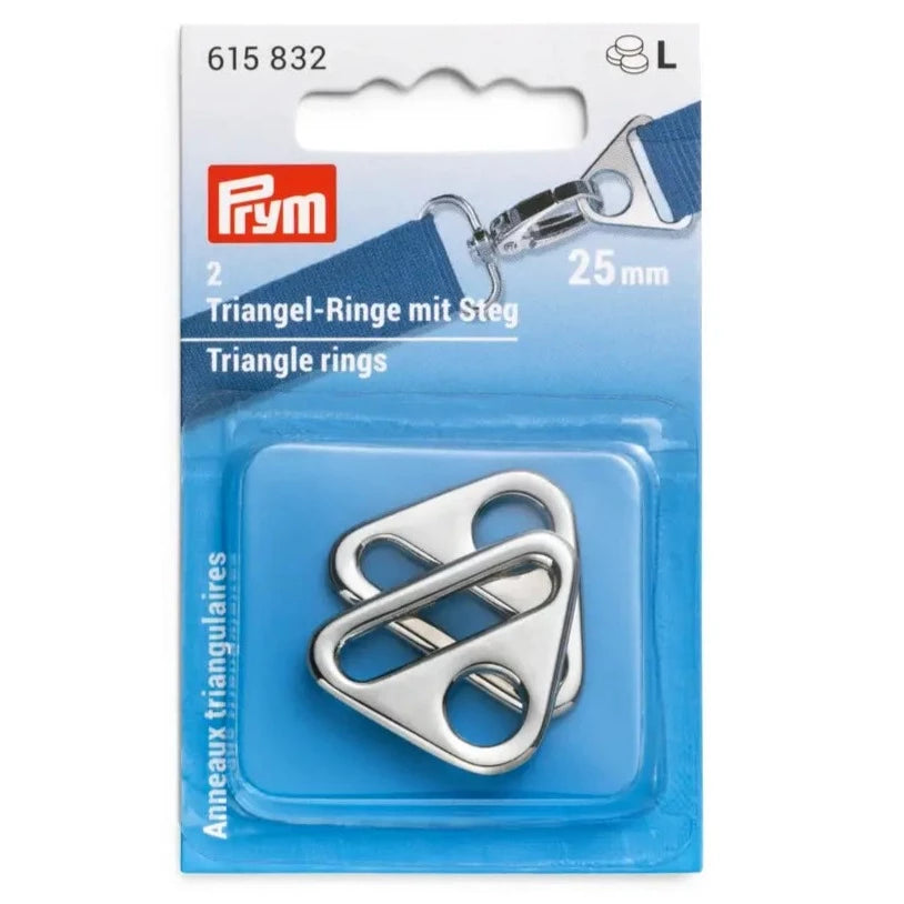 Prym Silver Triangle Loops for bag straps — jaycotts.co.uk - Sewing ...