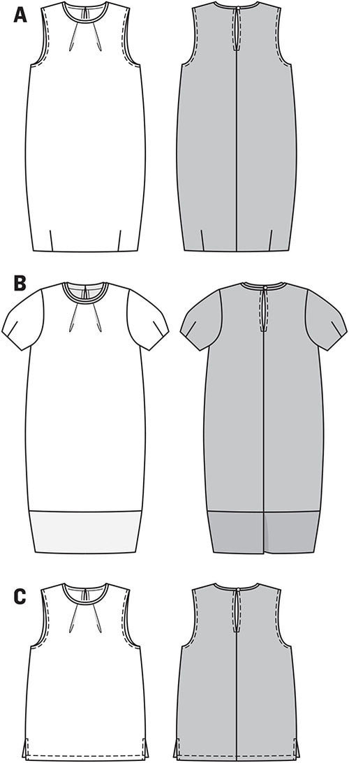 Burda 6914 Shift Dress and Blouse Pattern — jaycotts.co.uk - Sewing ...