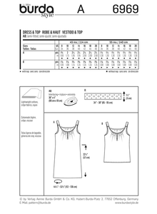Burda Sewing Pattern: 6969 Dress & Top | Easy — jaycotts.co.uk - Sewing ...