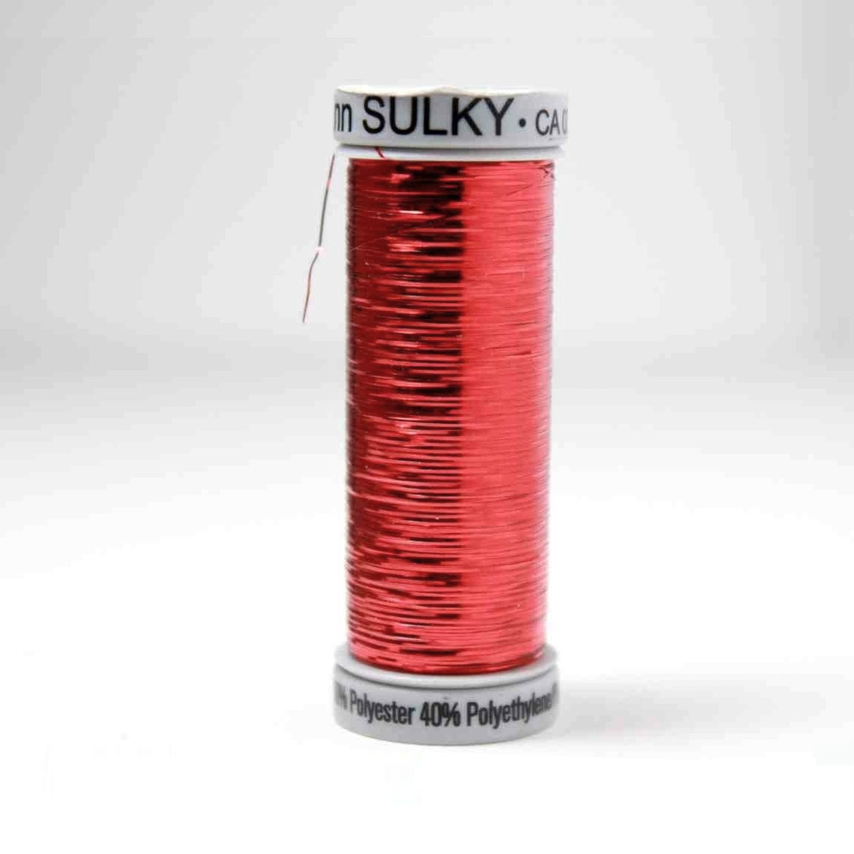 Gütermann Sulky Metallic Embroidery Thread 200m #8014 Christmas Red ...