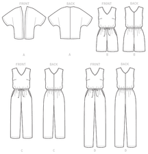 Butterick Pattern: B6224 Women's Kimono and Jumpsuit — jaycotts.co.uk ...