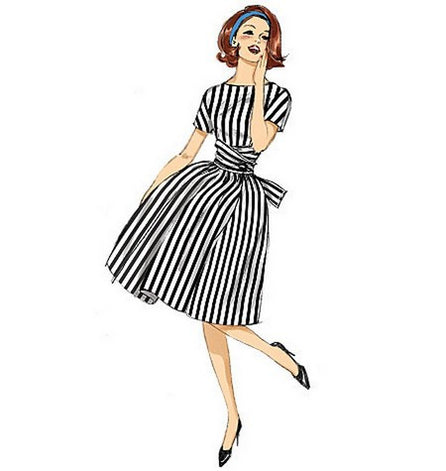 Butterick 6318 Misses' Tie-Waist Dress Pattern — jaycotts.co.uk ...