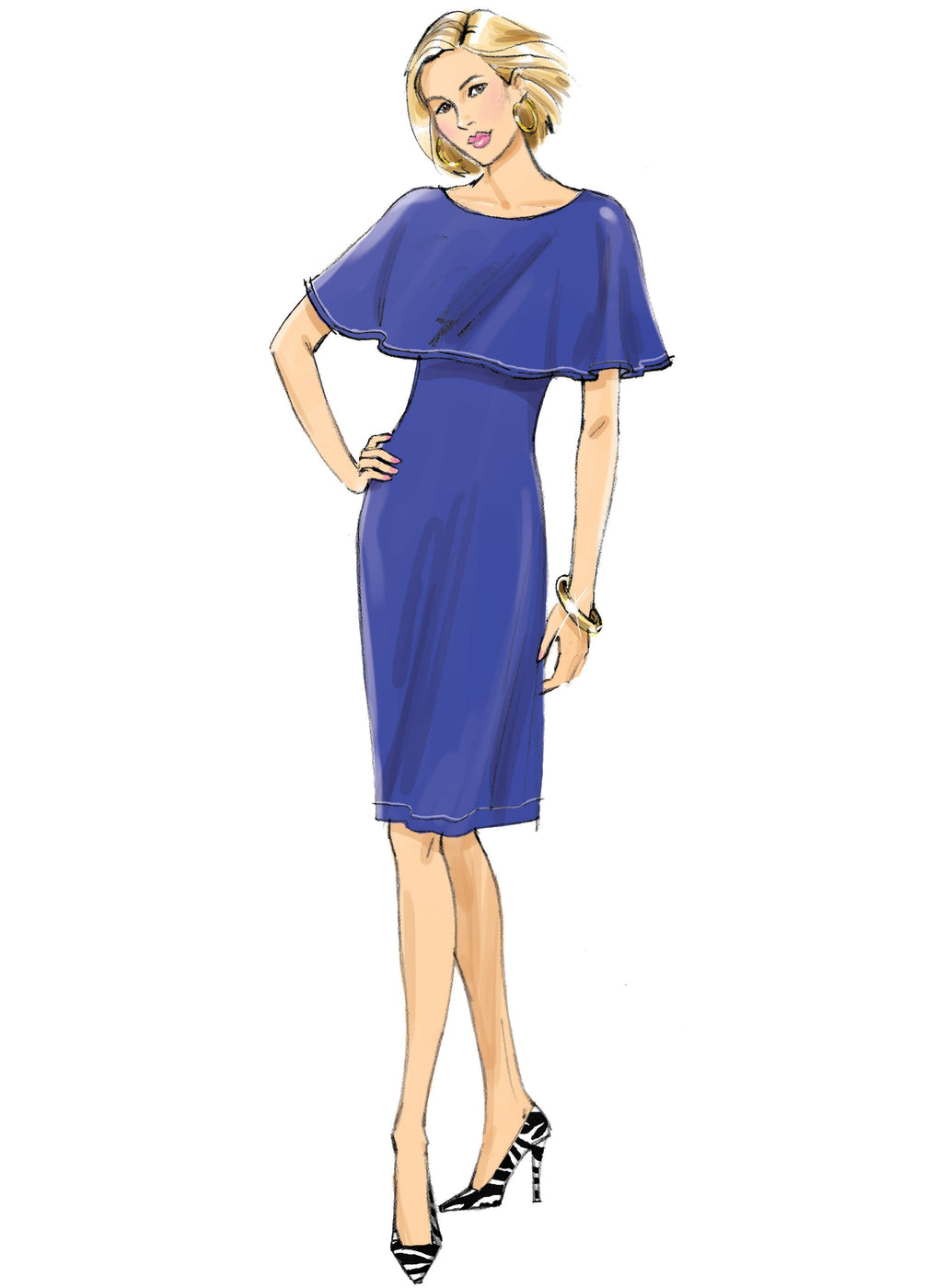 Butterick 6479 Pullover Dresses with Attached Capelets Pattern ...