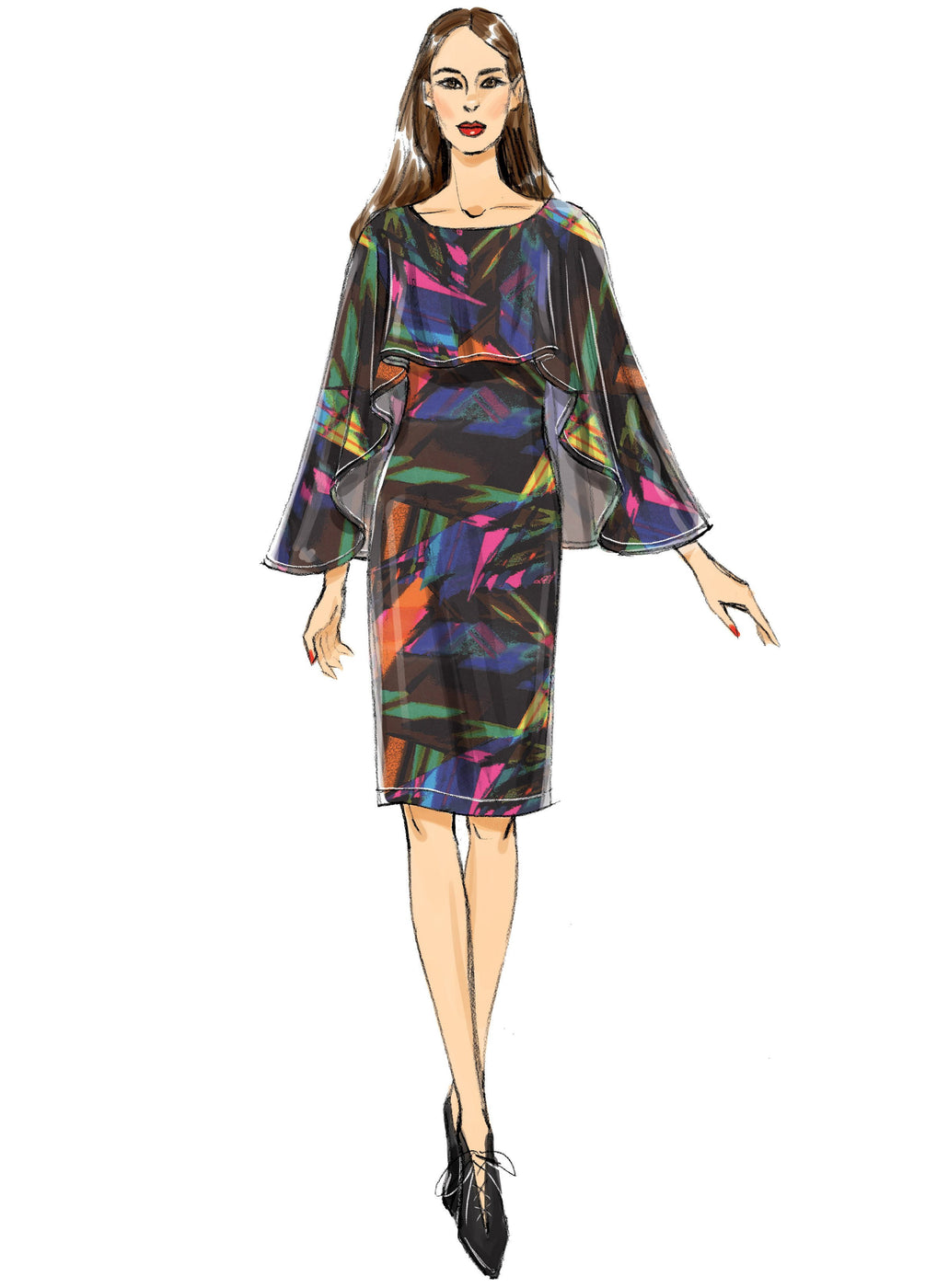 Butterick 6479 Pullover Dresses with Attached Capelets Pattern ...