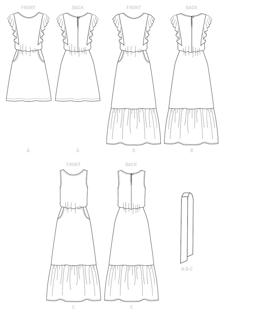 Butterick 6677 Misses' Long Dress Pattern | Easy — jaycotts.co.uk ...