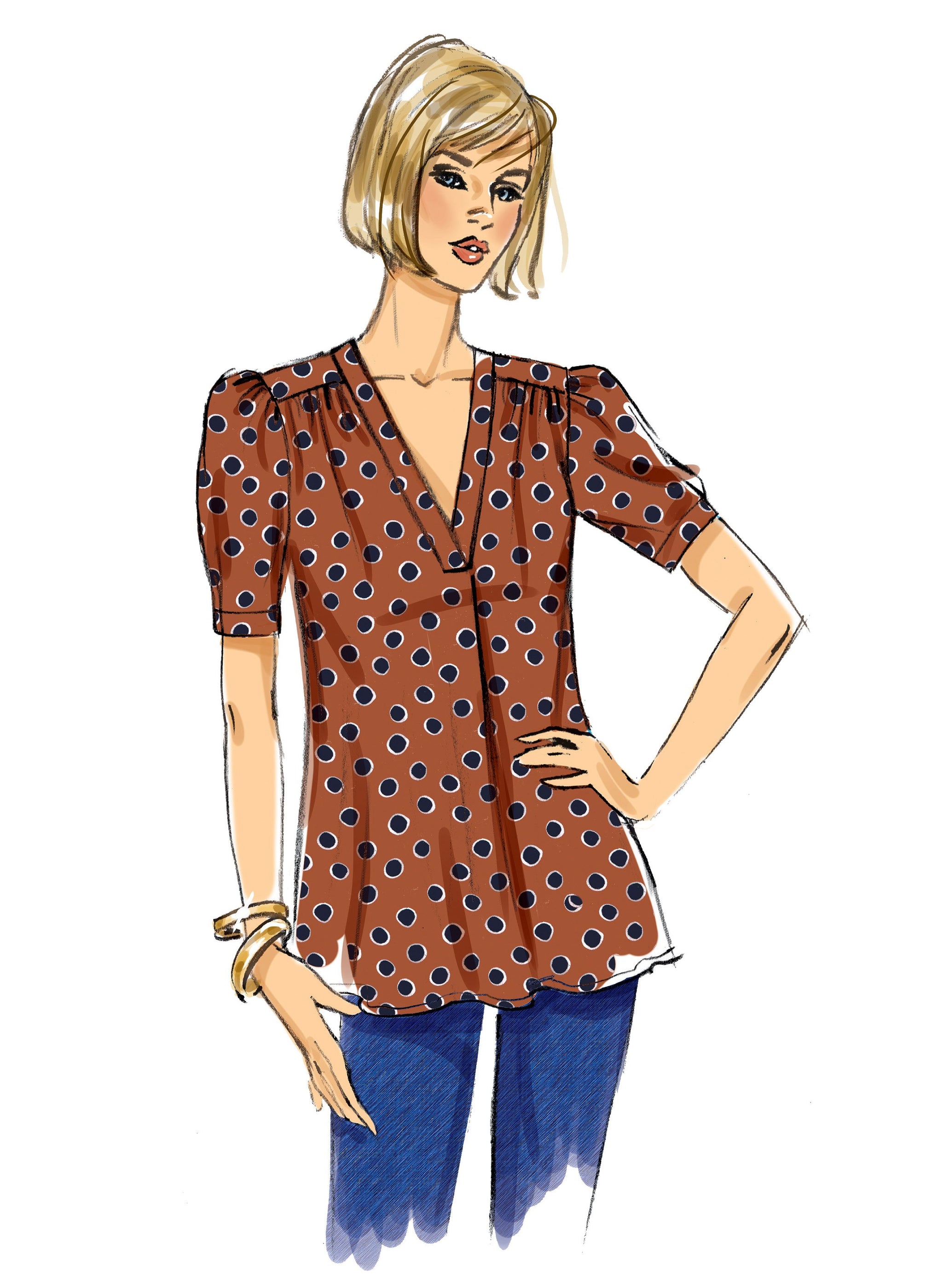 Butterick sewing pattern B6855 Misses' Top — jaycotts.co.uk - Sewing ...