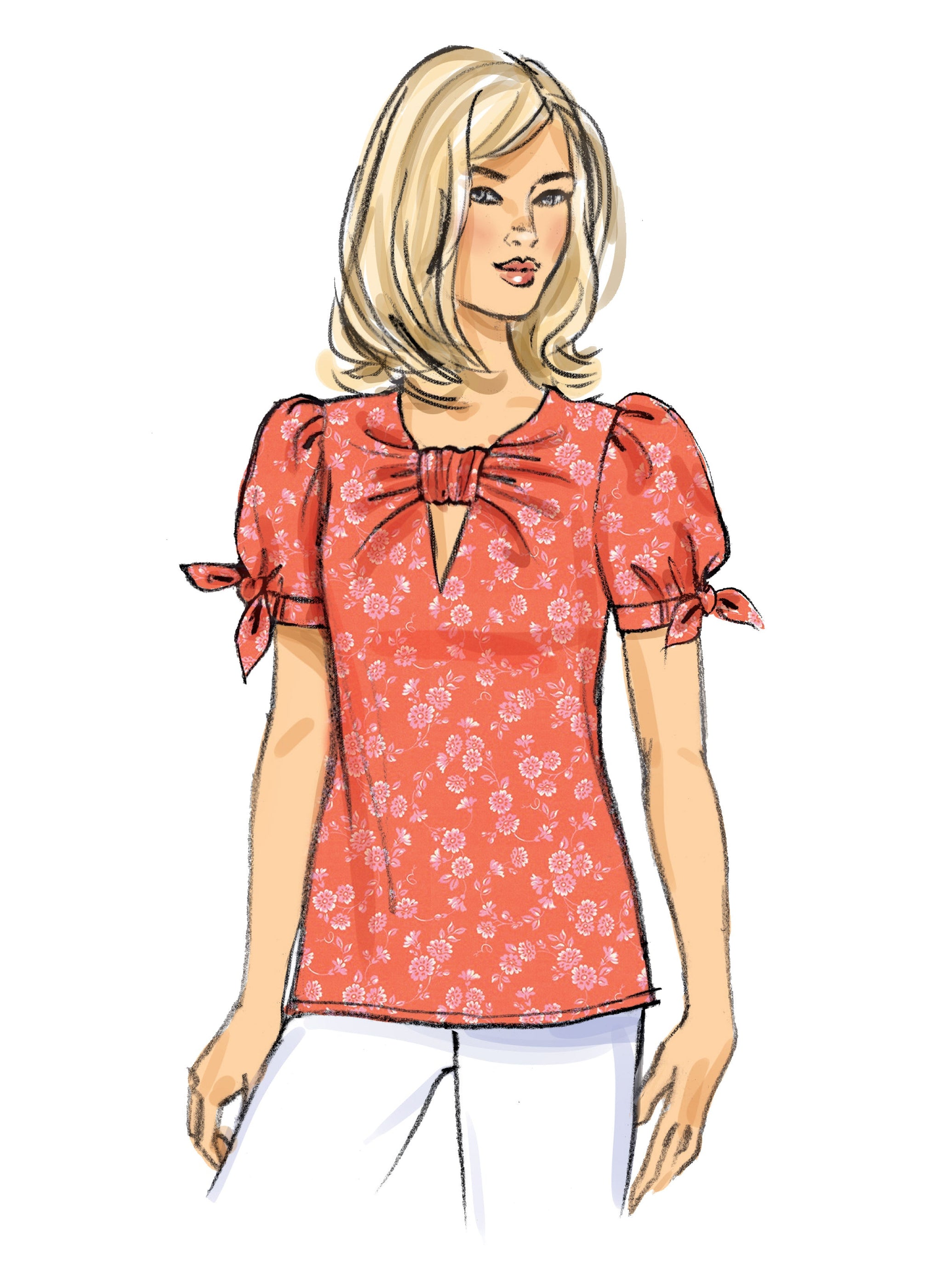 Butterick 6876 sewing pattern Misses' Tunic with Sash and Top ...