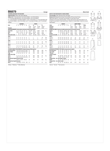 Butterick 6879 sewing pattern Children's and Misses' Tops and Skirt ...