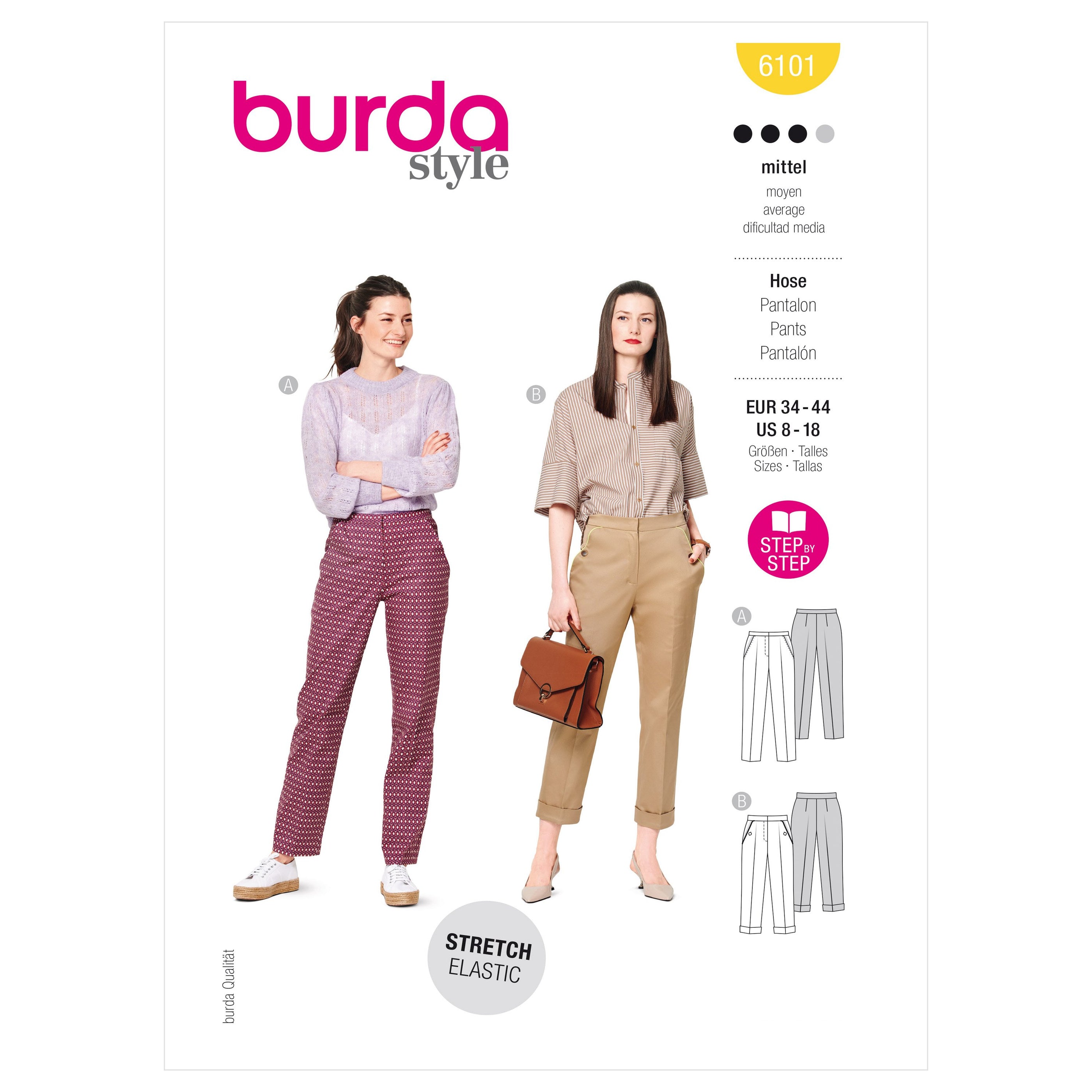 Burda Style Sewing Pattern Number 6101 Trousers and Pants — jaycotts.co ...