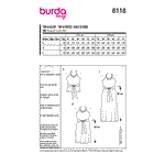 Burda Style Sewing Pattern Number 6118 Top and Dress — jaycotts.co.uk ...