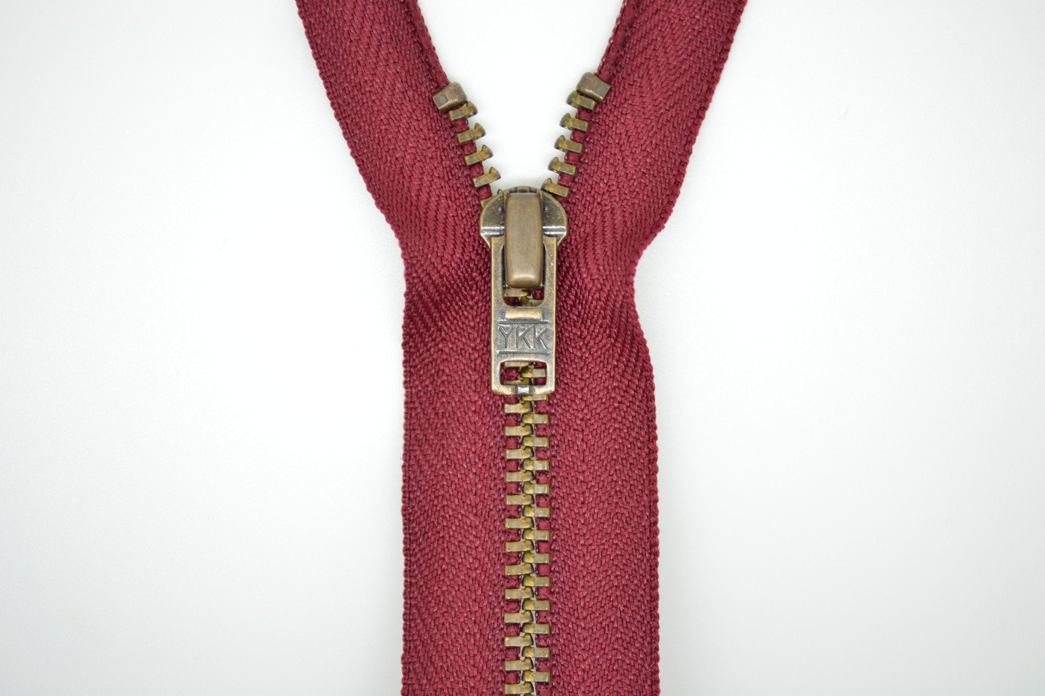 YKK Metal Dress Zip | antique brass teeth — jaycotts.co.uk - Sewing ...