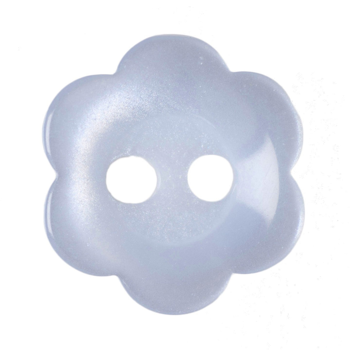 Baby Blue Flower Shape Buttons — jaycotts.co.uk - Sewing Supplies