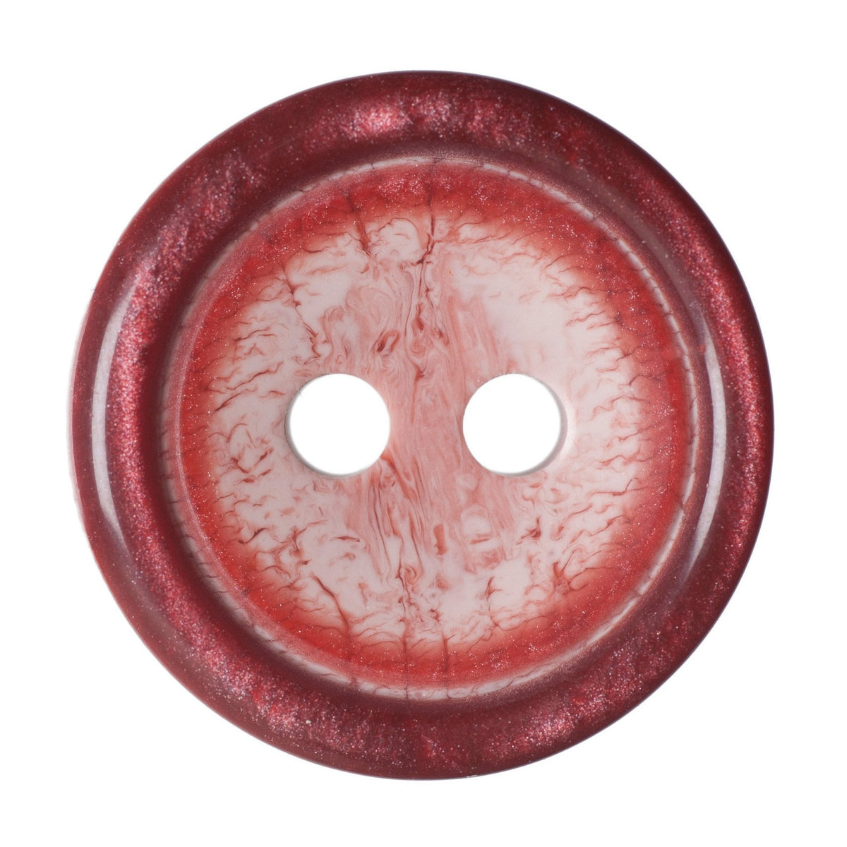 Crimson Red Round Rimmed Buttons — jaycotts.co.uk - Sewing Supplies