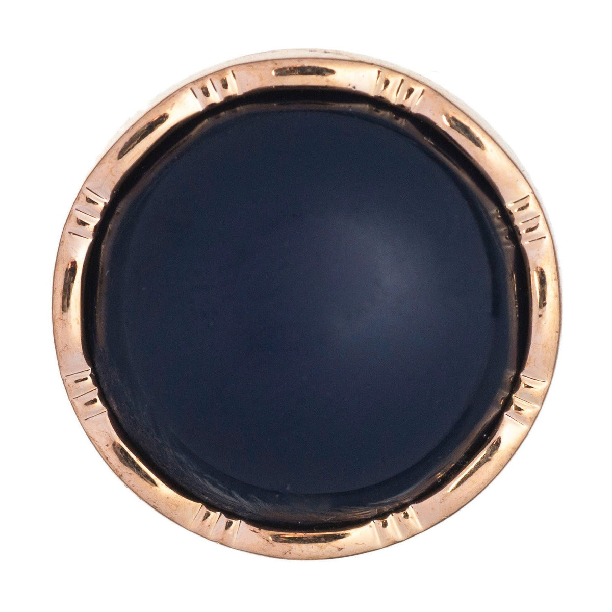 Navy Blue Buttons with Gold Border — jaycotts.co.uk - Sewing Supplies