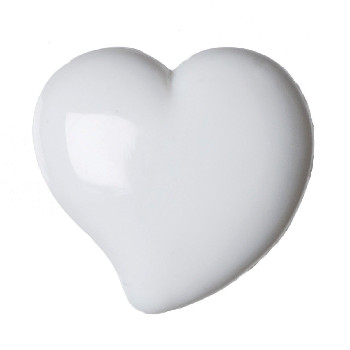 White Smooth Heart Shape Buttons — jaycotts.co.uk - Sewing Supplies
