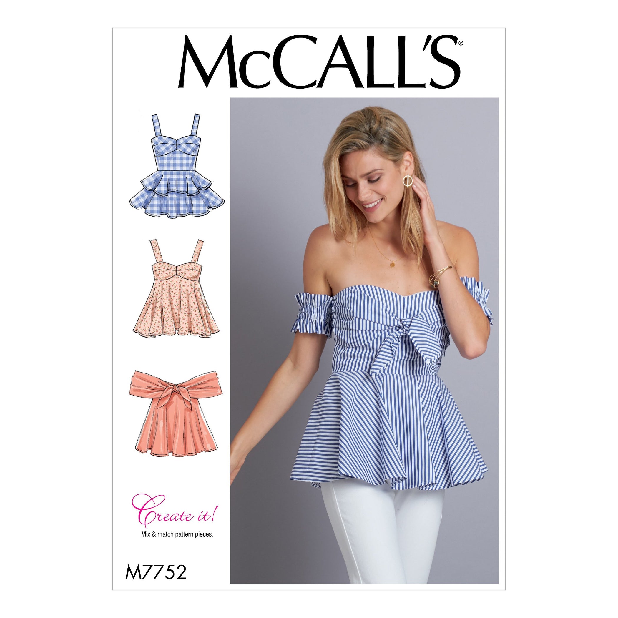 M7752 Misses' Tops Pattern — jaycotts.co.uk - Sewing Supplies