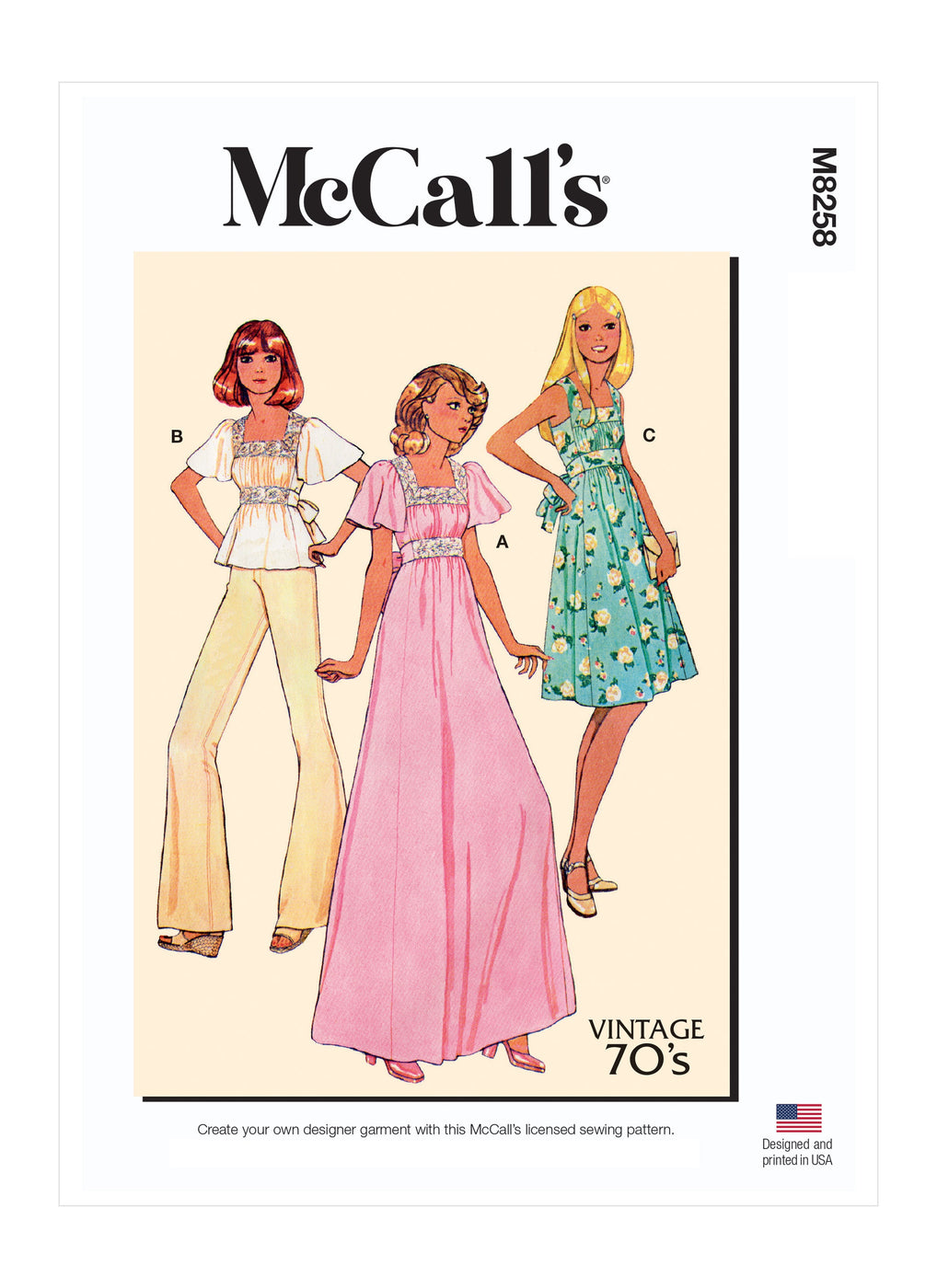 McCall's M8258 A5 Sewing Pattern Misses' Dresses and Top — jaycotts.co ...