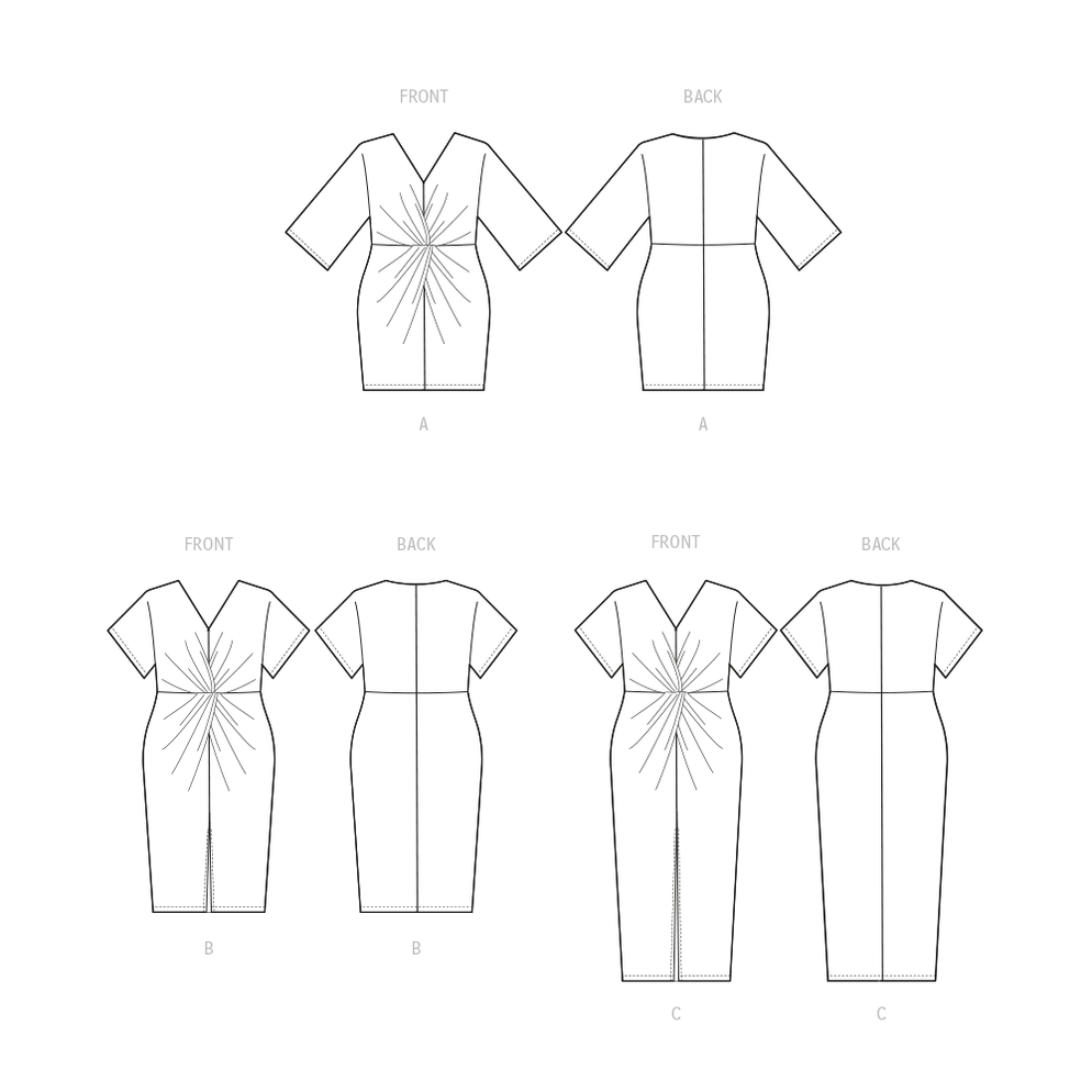 McCall's M8340 Women's Knit Dress sewing pattern — jaycotts.co.uk ...