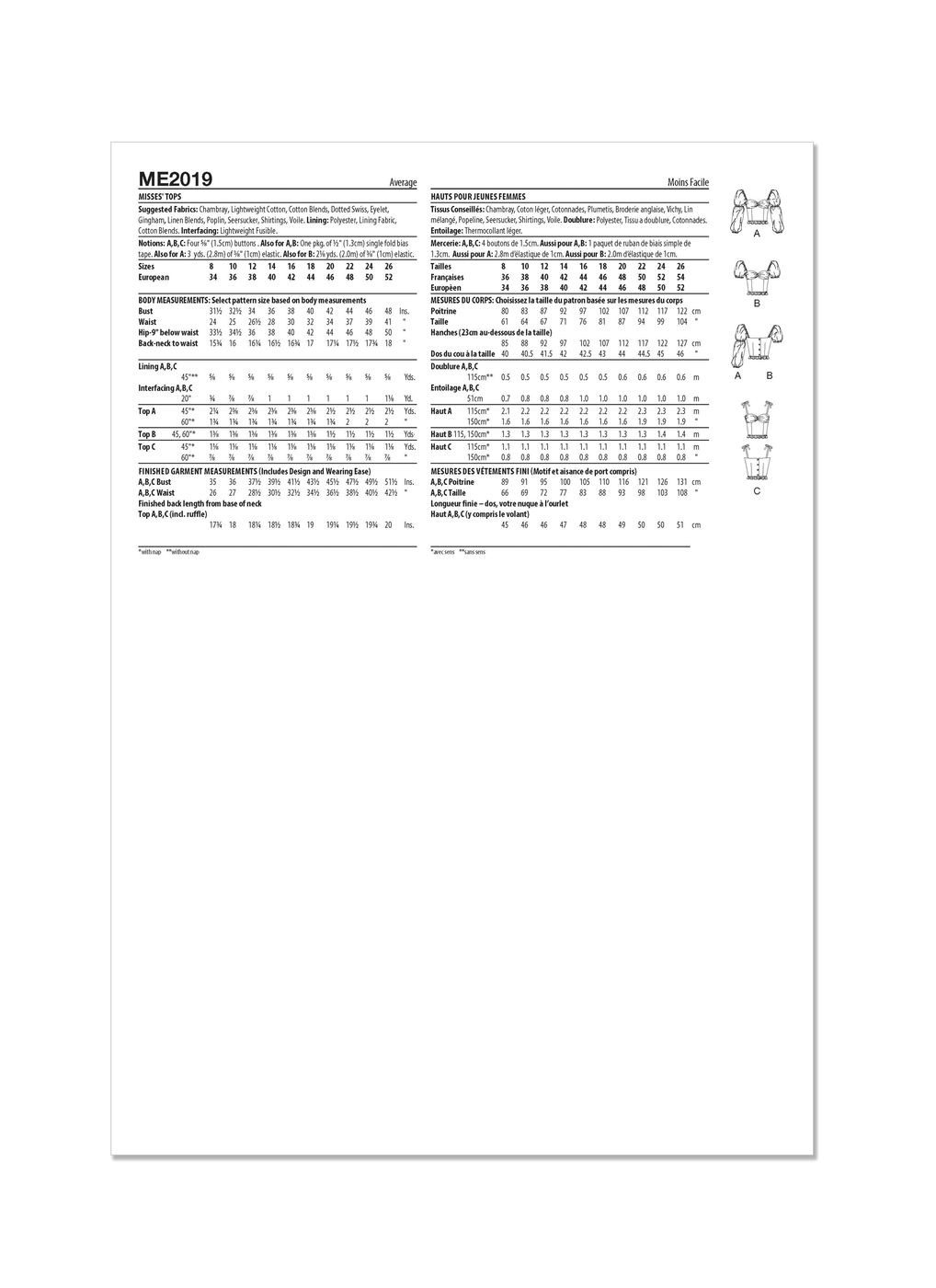 Know Me pattern 2019 Misses' Tops by Alissah Threads — jaycotts.co.uk ...