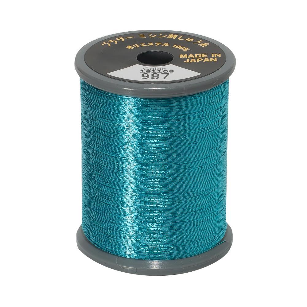 Brother Metallic Embroidery Thread in Light Blue reference 987 ...