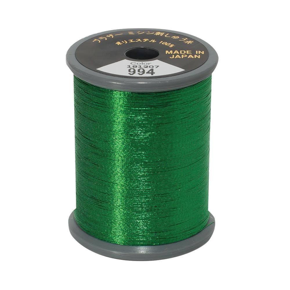 Brother Metallic Embroidery Thread in Green reference 994 — jaycotts.co ...