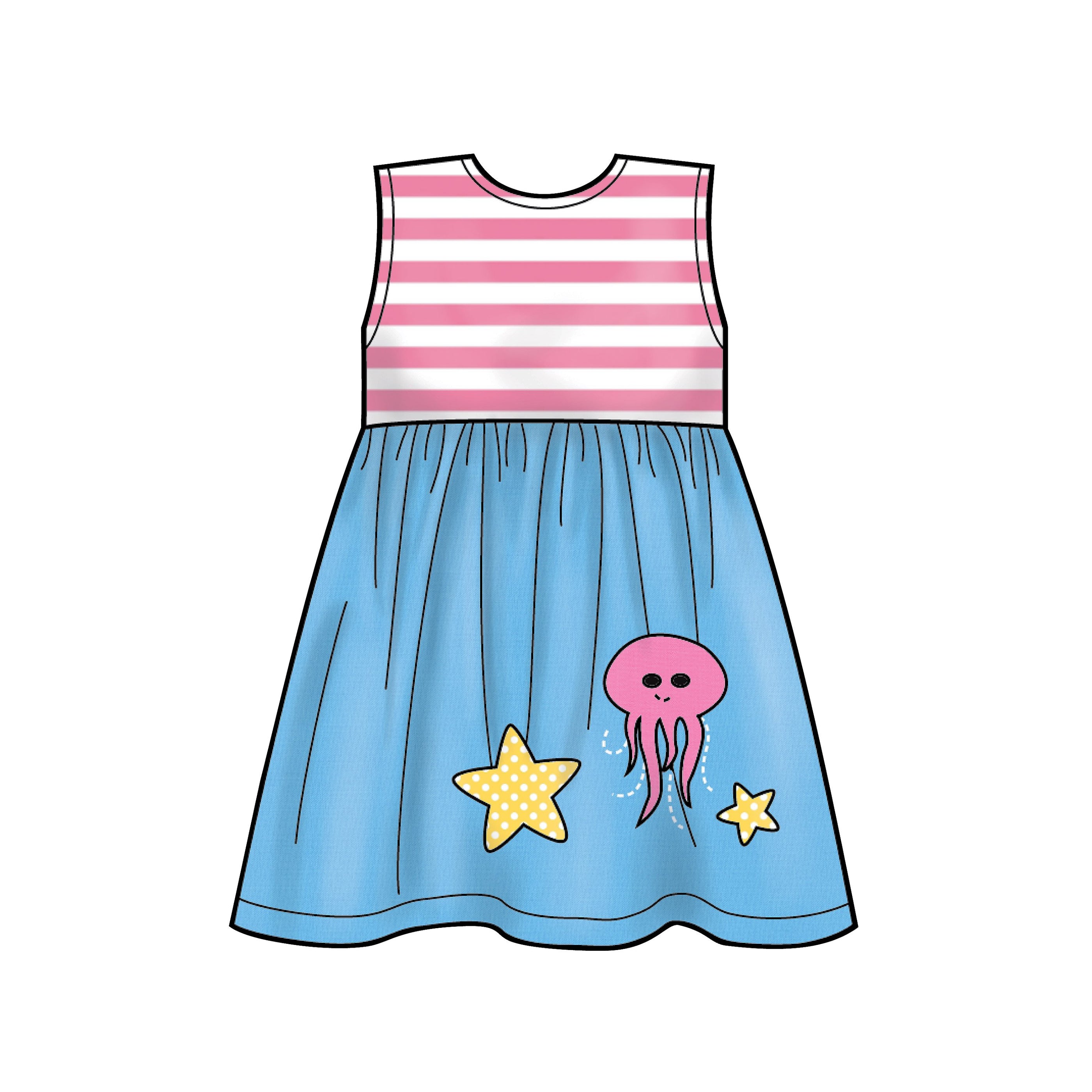 New Look 6647 Toddlers' Dresses with Appliques — jaycotts.co.uk ...