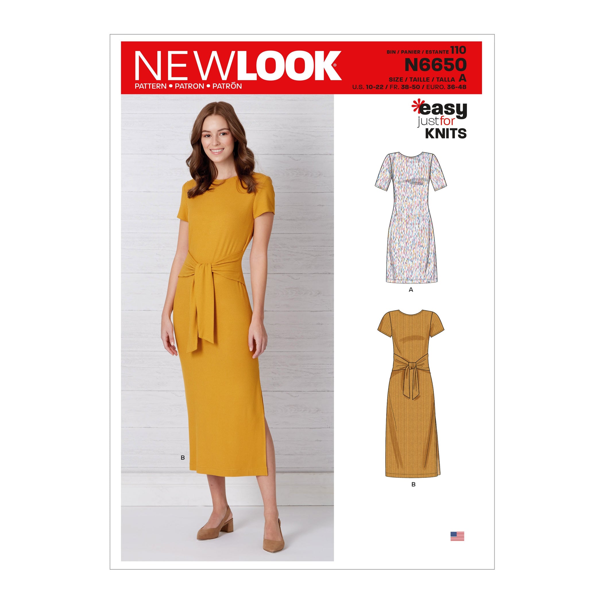 New Look Sewing Pattern 6650 Knit Dress — jaycotts.co.uk - Sewing Supplies