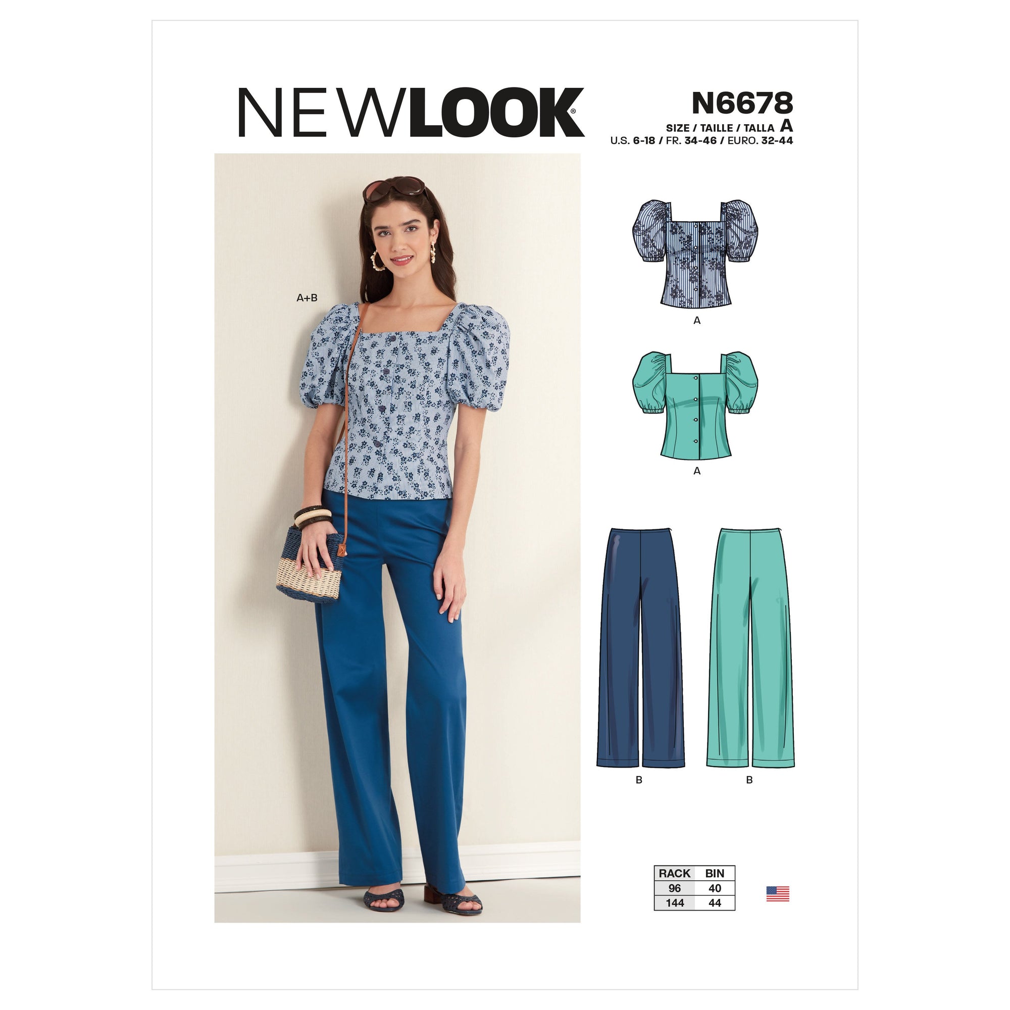 New Look Sewing Pattern 6678 Misses' Top and Trousers — jaycotts.co.uk ...