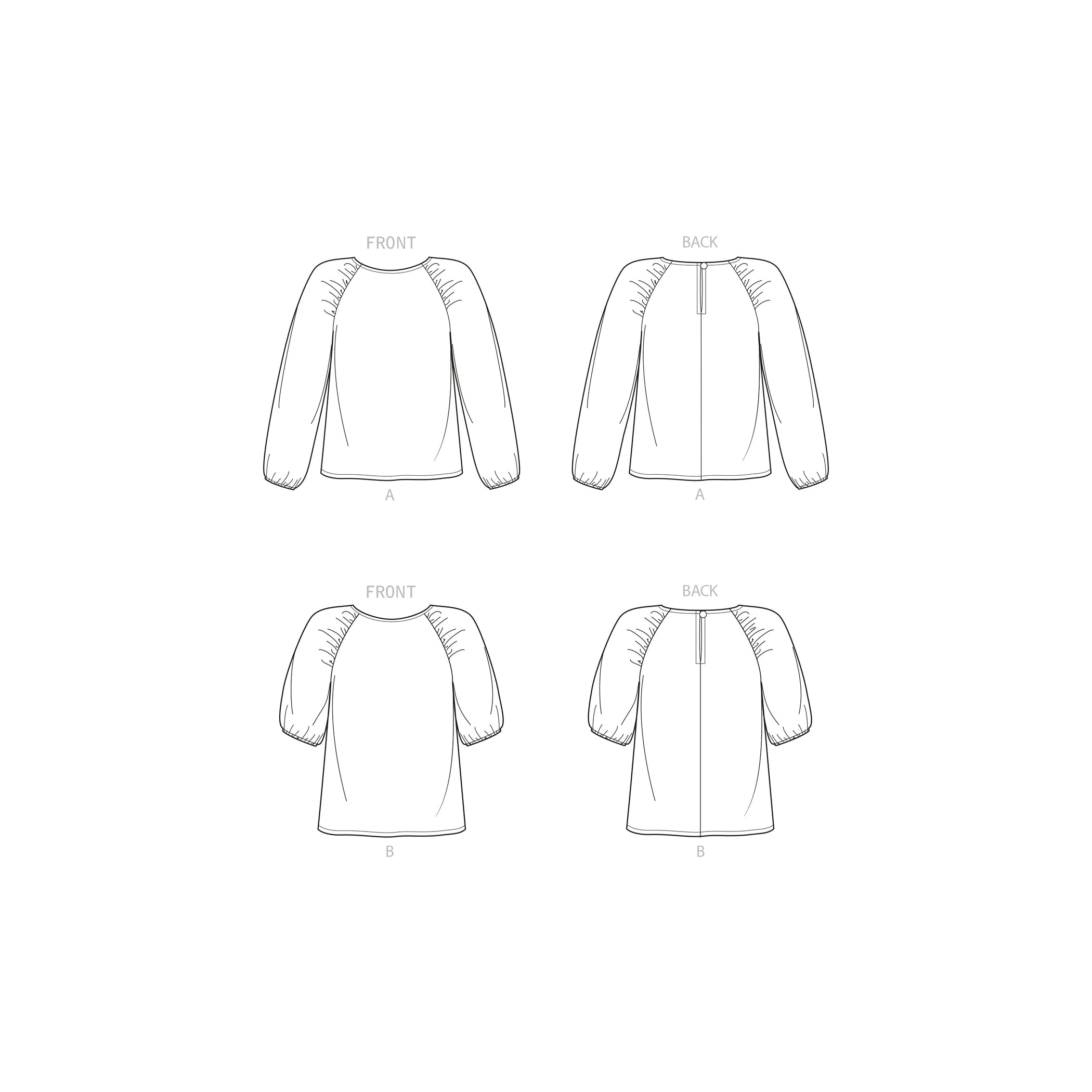 New Look Sewing Pattern 6708 Misses' Tops — jaycotts.co.uk - Sewing ...