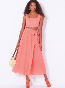 New Look 6722 Misses' Bra Tops and Wrap Skirt sewing pattern — jaycotts ...