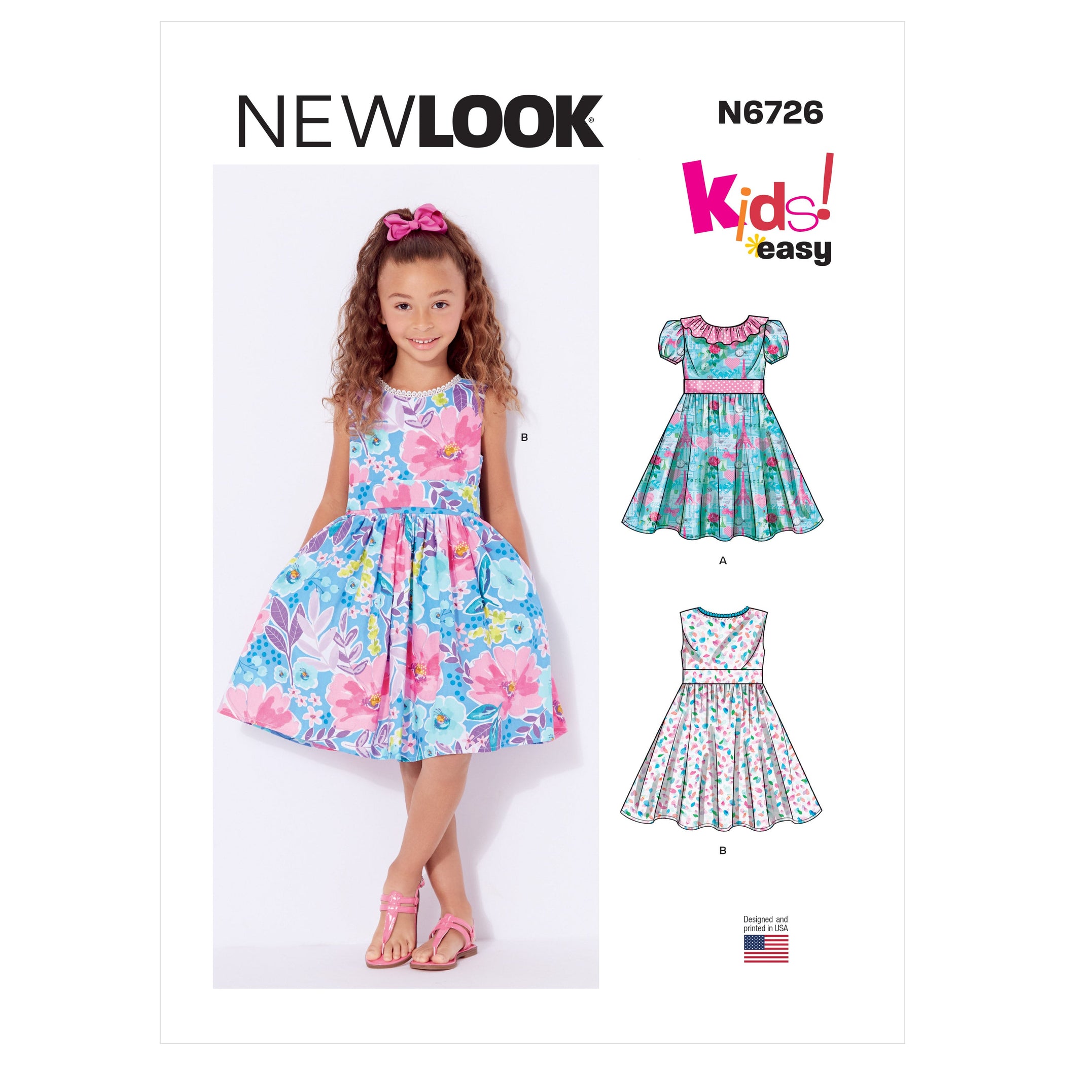New Look 6726 Toddlers Dresses sewing pattern — jaycotts.co.uk - Sewing ...