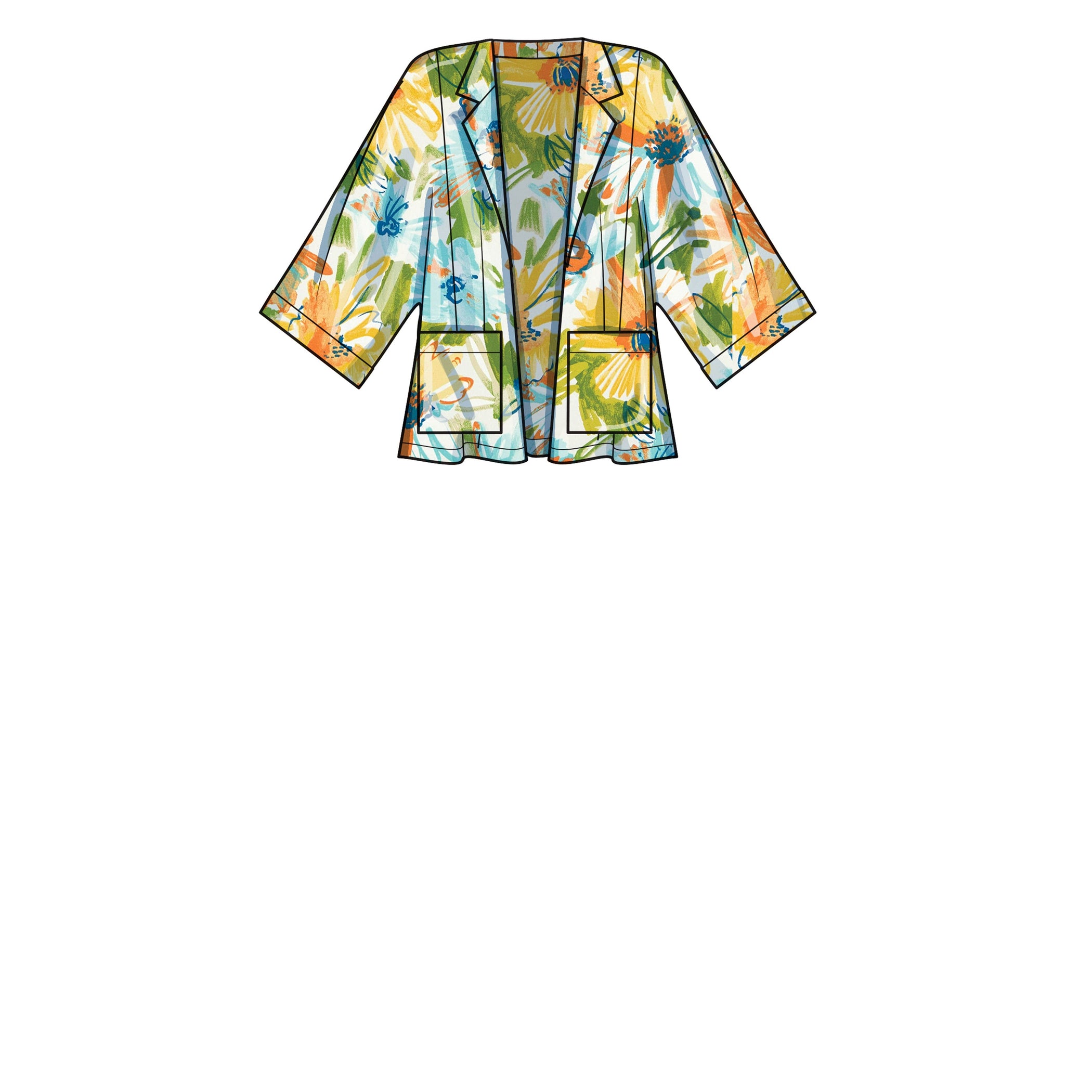 NL6737 New Look Sewing Pattern Misses' Jacket, Wrap Halter Top and ...