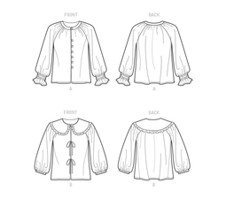 New Look 6743 Sewing Pattern Misses' Tops — jaycotts.co.uk - Sewing ...
