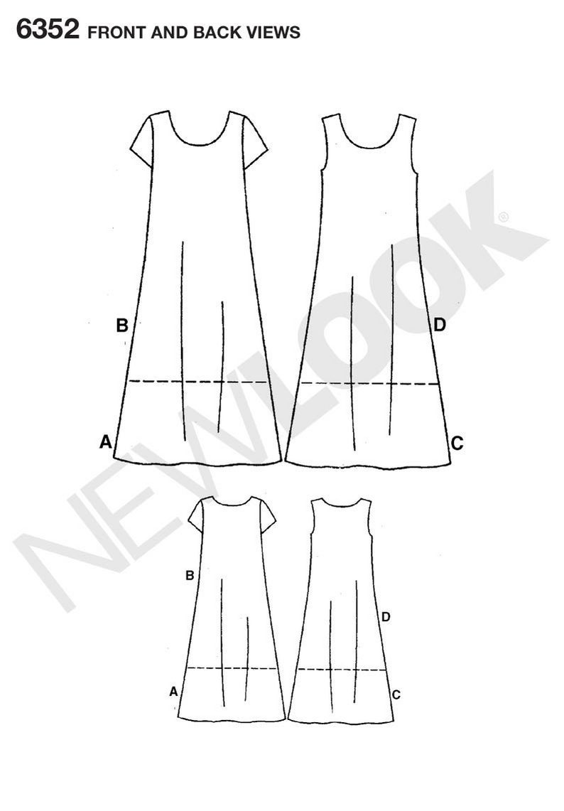 New Look Pattern: NL6352 Misses Dress | Easy — jaycotts.co.uk - Sewing ...