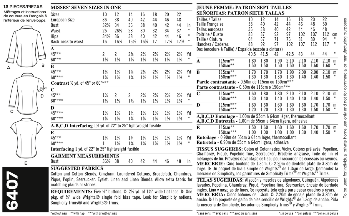 New Look Pattern: NL6407 Misses Shirt | Easy — jaycotts.co.uk - Sewing ...
