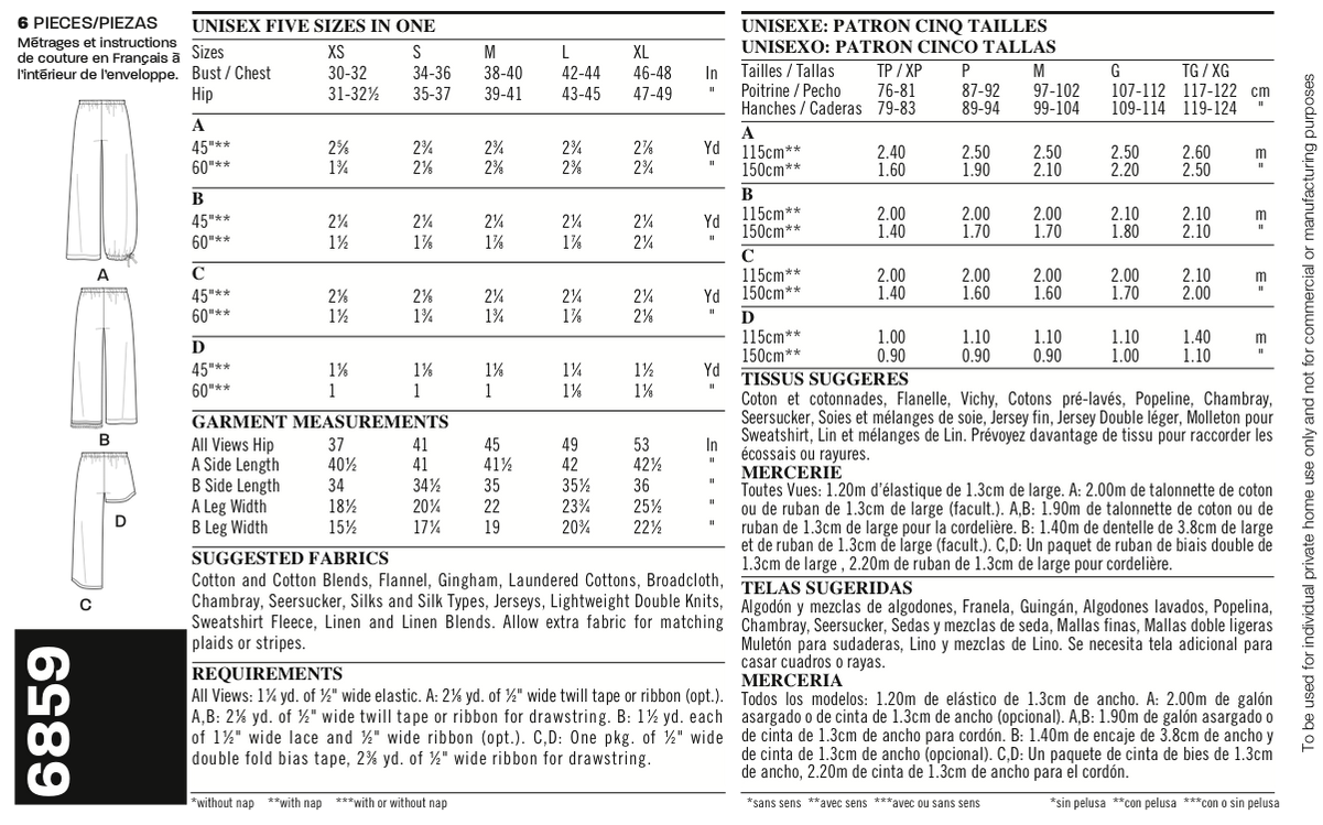 New Look Pattern: NL6859 Misses', Men's, & Teens' Separates | Easy ...