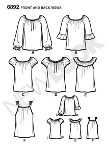 New Look Pattern: NL6892 Misses Top | Easy — jaycotts.co.uk - Sewing ...