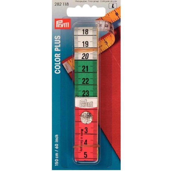 Tape measure Color Plus with button — jaycotts.co.uk - Sewing Supplies