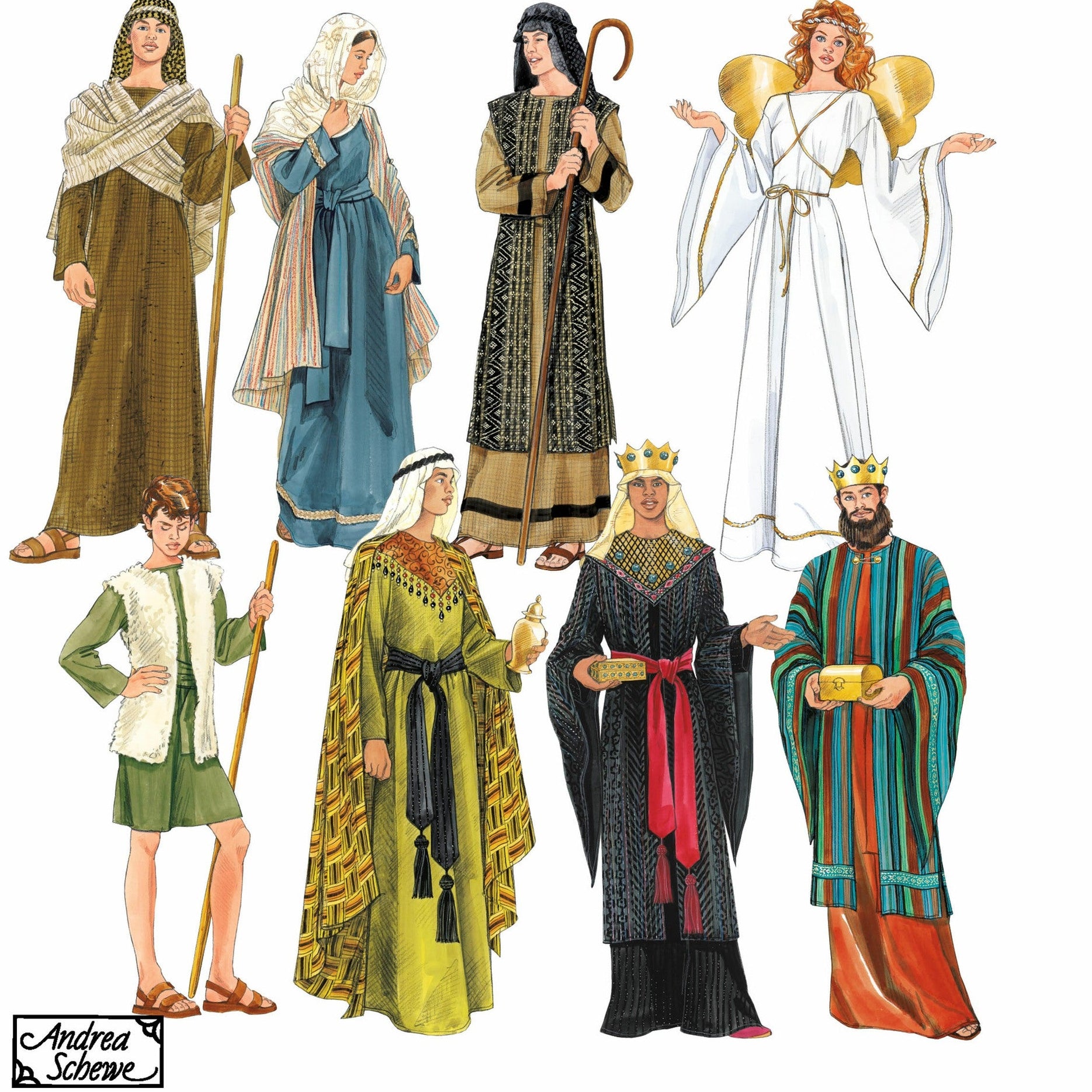 Simplicity Pattern: S4795 Misses, Men & Teen Nativity Costumes | by ...