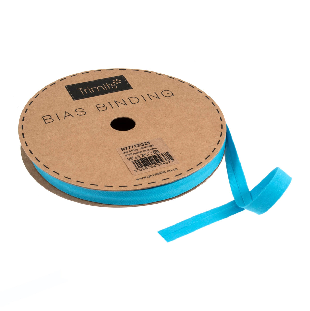 Aqua Bias Binding | Narrow — jaycotts.co.uk - Sewing Supplies