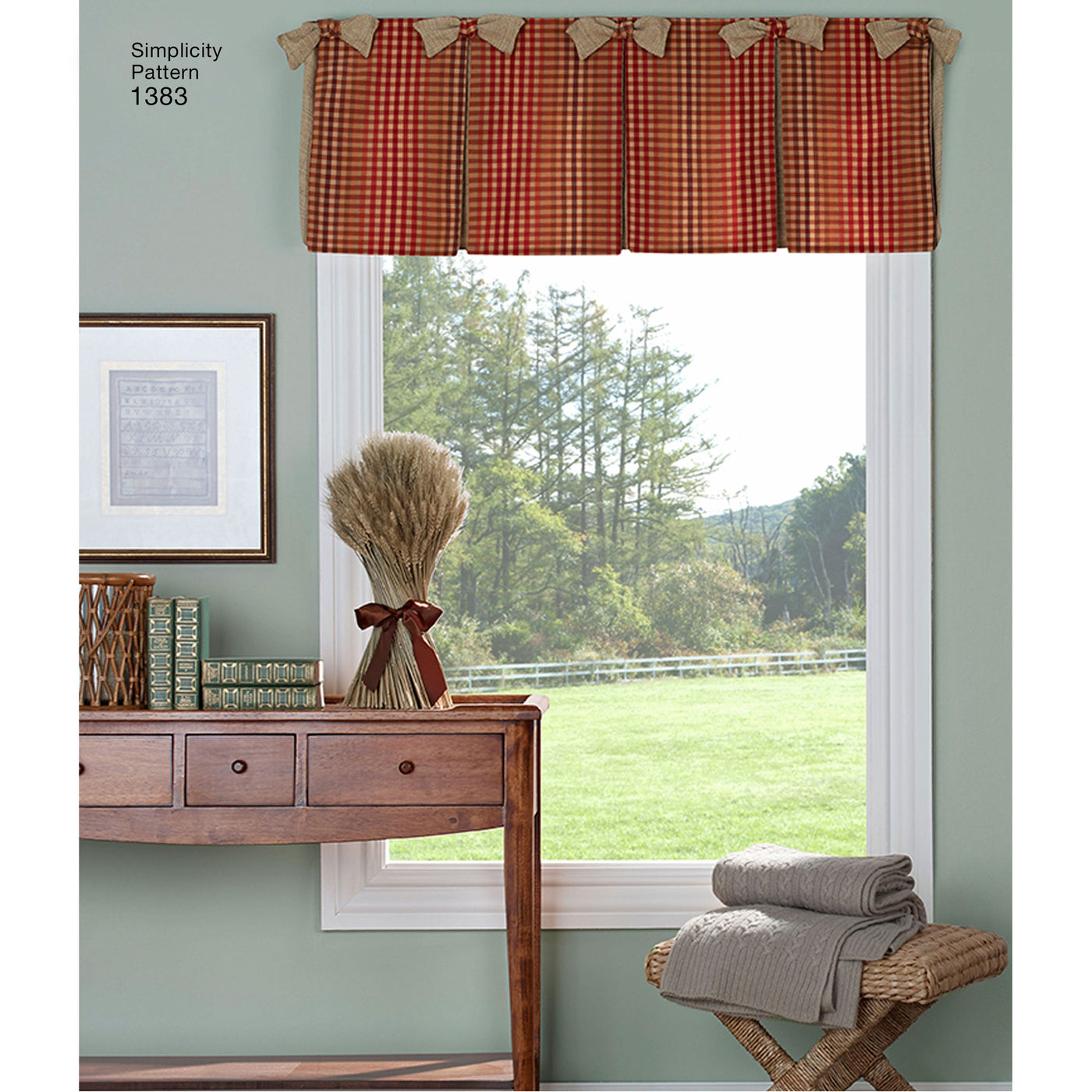 Simplicity Pattern: S1383 Valances for 36" to 40" Wide Windows ...
