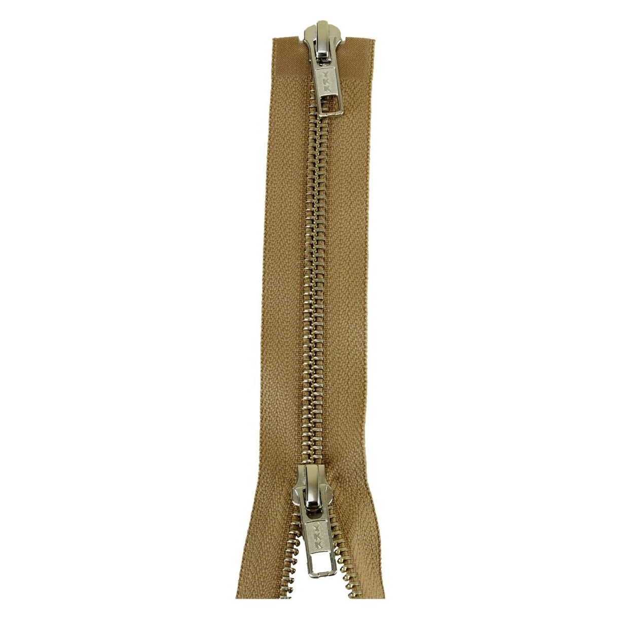 YKK Metal Open End Zips | Medium | Two Way — jaycotts.co.uk - Sewing ...