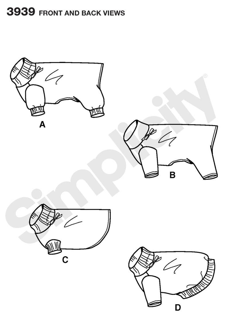 Simplicity Pattern: S3939 Dog Clothes — jaycotts.co.uk - Sewing Supplies