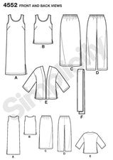 Simplicity Pattern: S4552 Misses' & Plus Size Smart and Casual Wear ...