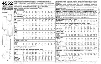 Simplicity Pattern: S4552 Misses' & Plus Size Smart and Casual Wear ...