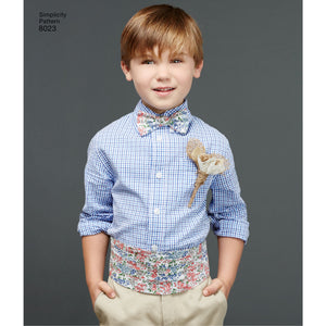 Simplicity Pattern 8023 Boy's and men's special occasion accessories ...