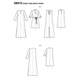 Simplicity Pattern 8912 slip-on maxi or short dresses — jaycotts.co.uk ...