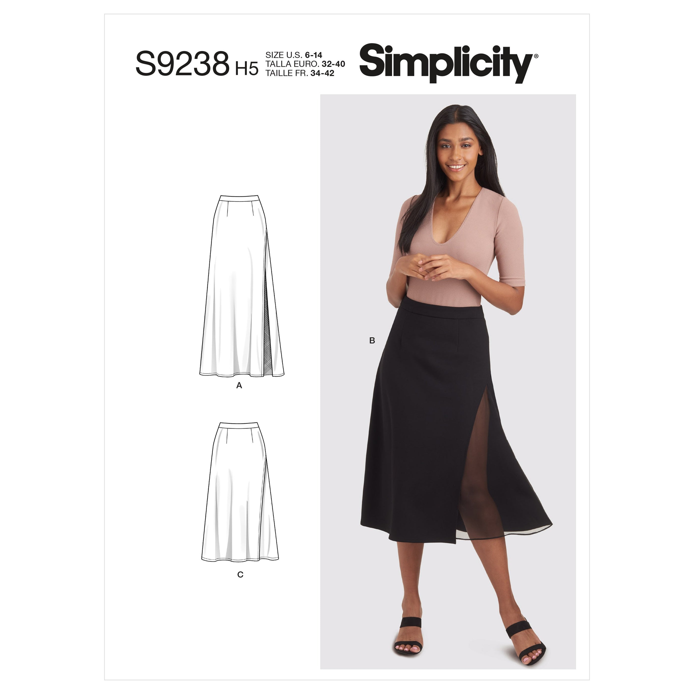 Simplicity Sewing Pattern 9238 Skirts — jaycotts.co.uk - Sewing Supplies
