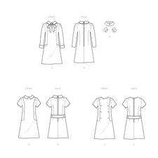 Simplicity Sewing Pattern S9371 Misses' and Women's Dress with Collar ...