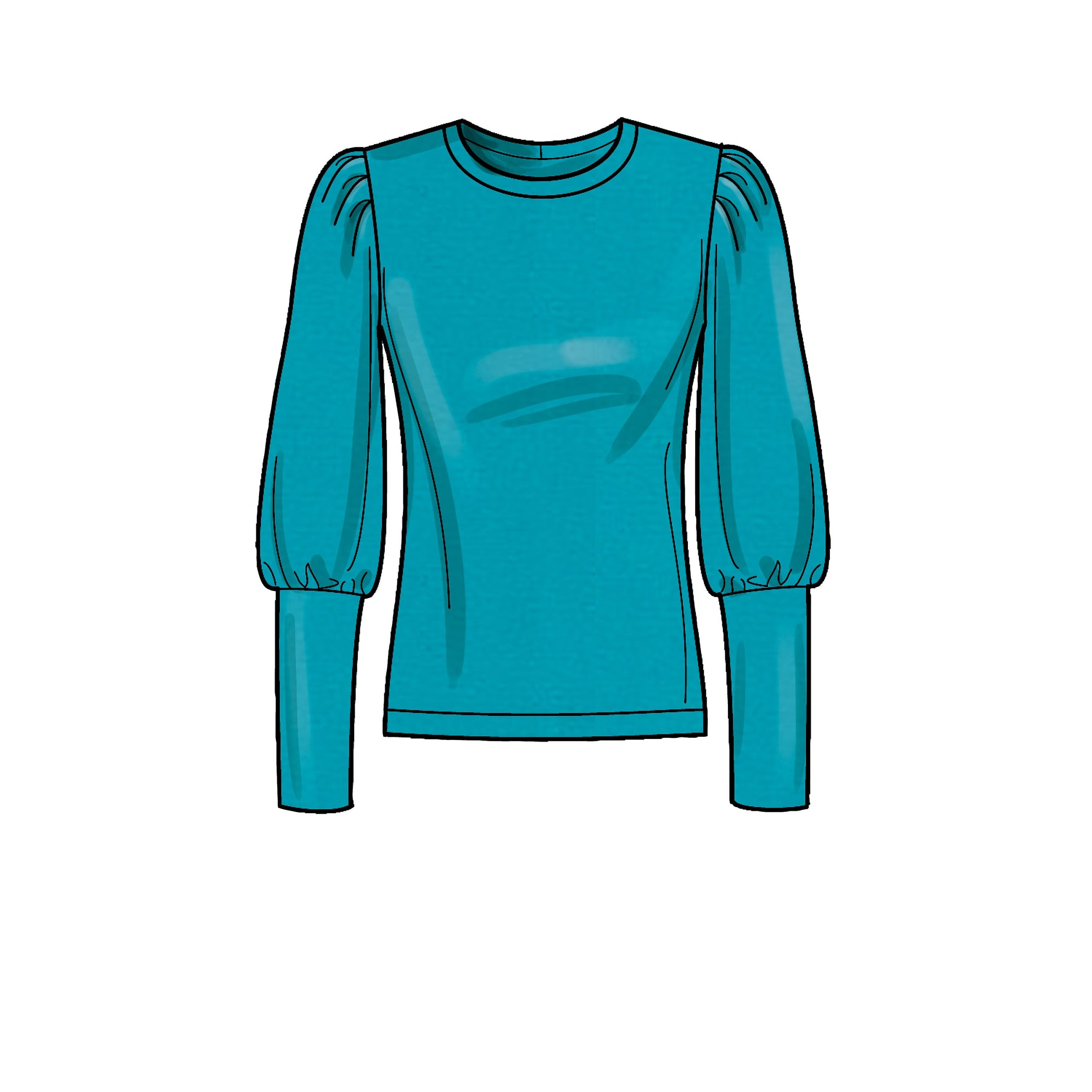 Simplicity Sewing Pattern S9385 Misses' Knit Tops with Length and ...